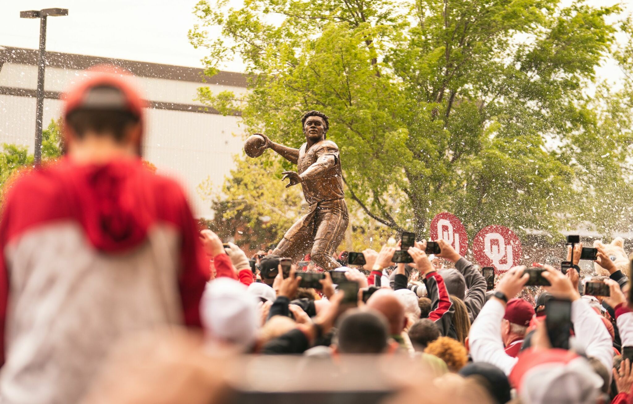 Kyler Murray Statue Unveiled At Oklahoma's Heisman Park - Heisman
