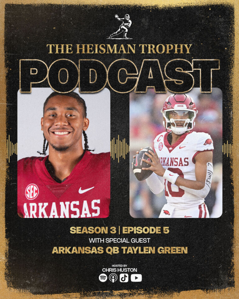 Arkansas QB Taylen Green Featured On Week 5 Of The Heisman Trophy ...